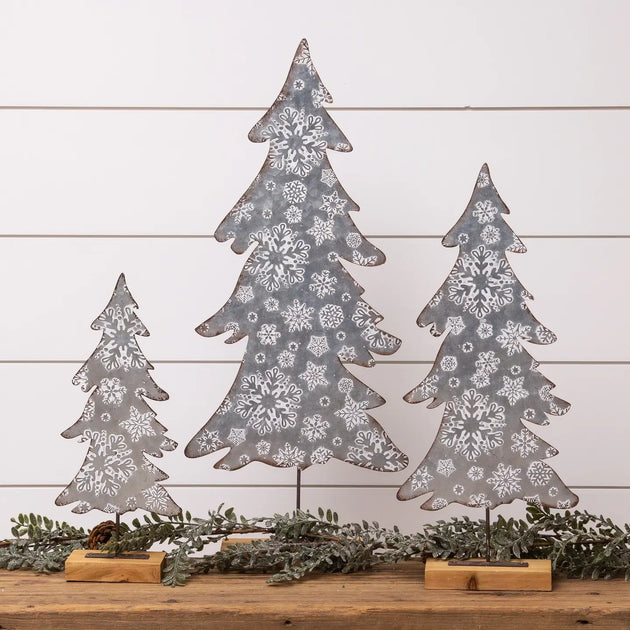 Metal Snowflake Trees – 1 Happy Girl