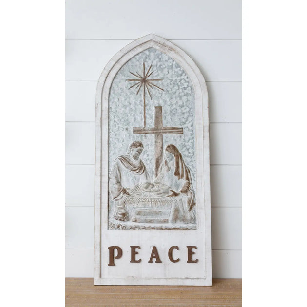 Peace Nativity Sign – 1 Happy Girl