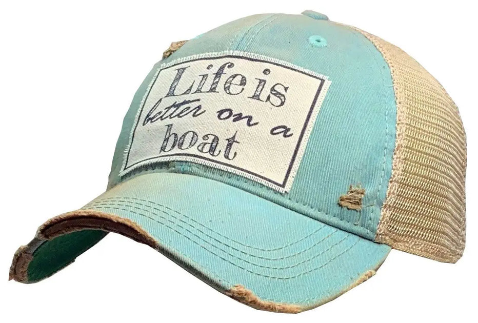 Life Is Better On A Boat Baseball Hat – 1 Happy Girl